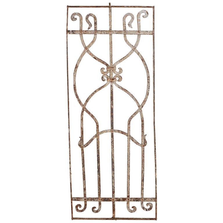 Greek Style Architectural Iron Window Grill at 1stDibs