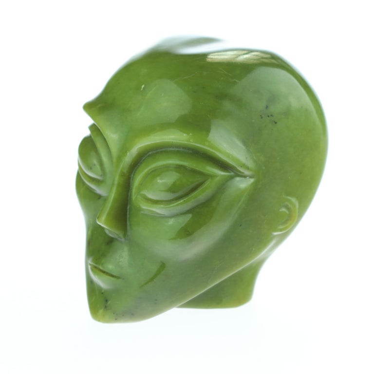 Green Alien Canadian Jade Strange Bold Extraterrestrial Sculpture at ...
