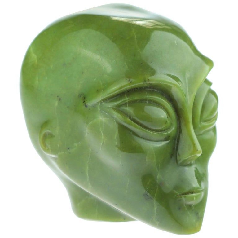Green Alien Canadian Jade Strange Bold Extraterrestrial Sculpture at ...