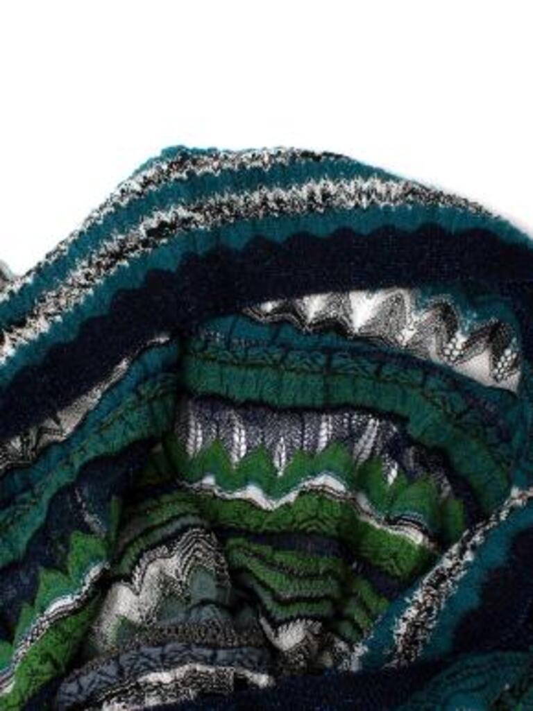 Green And Blue Knitted Twin-Set For Sale at 1stDibs