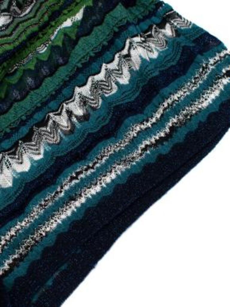 Green And Blue Knitted Twin-Set For Sale at 1stDibs