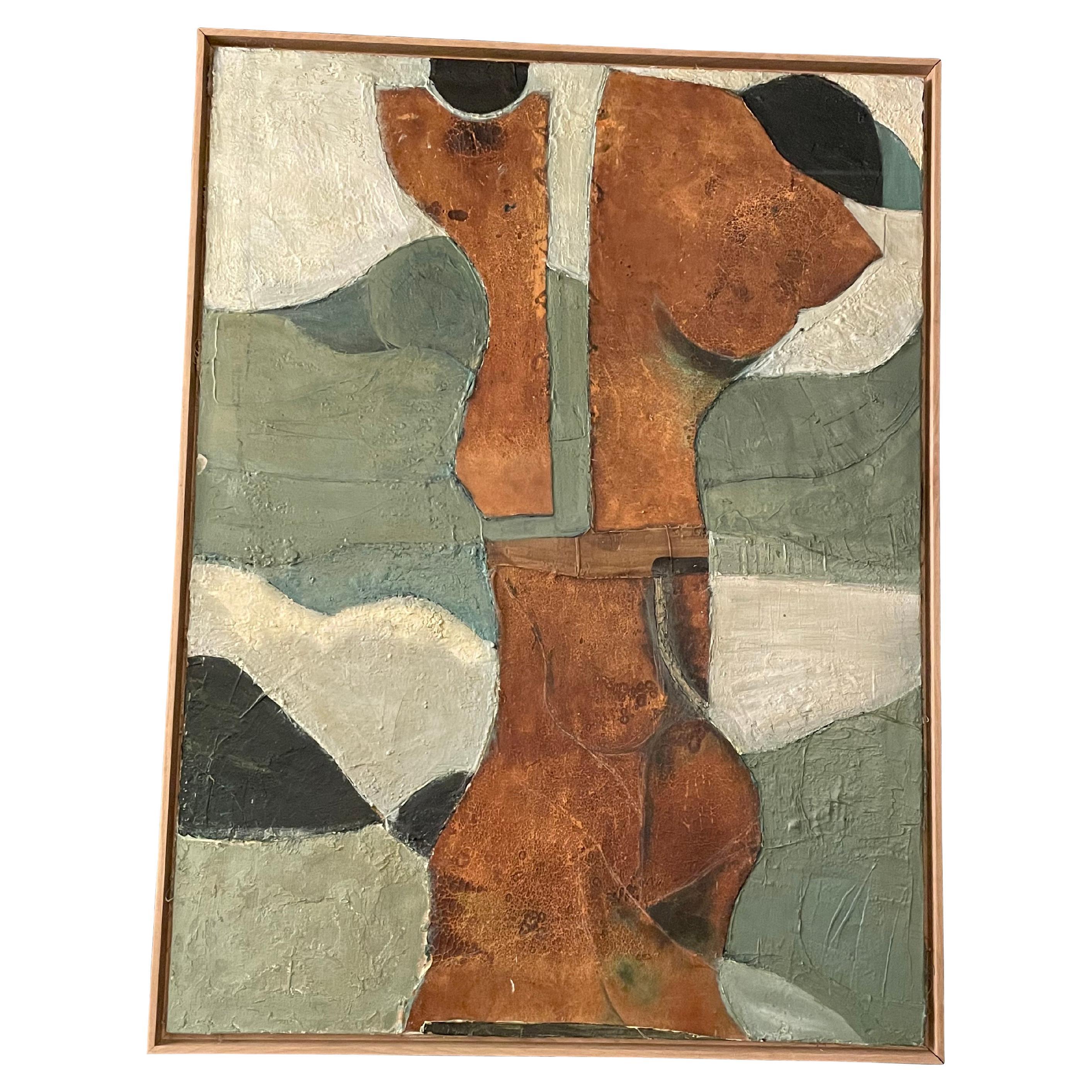 Green, Rust, Black Painting by Artist Santiago Castillo, Spain ...