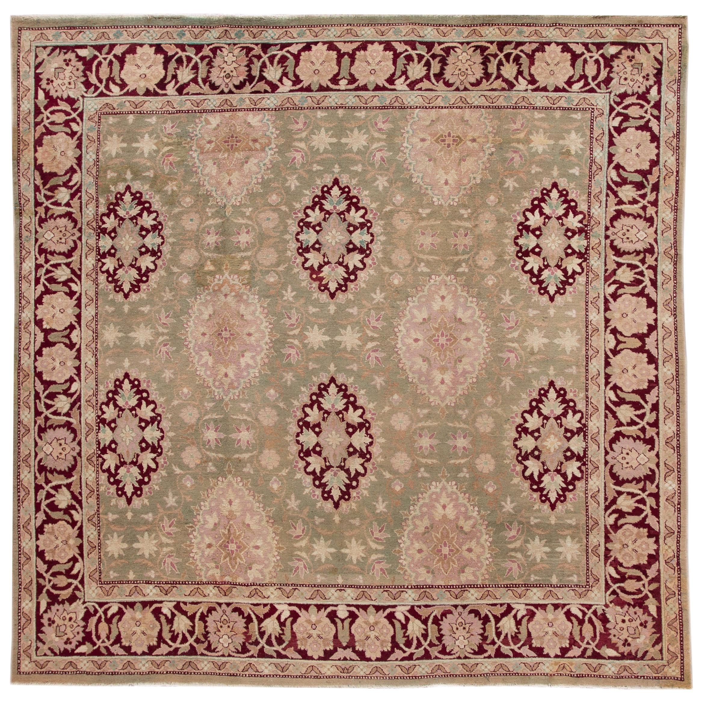 Handmade Antique Sarouk Style Rug, 1910s, 1B737 For Sale at 1stDibs