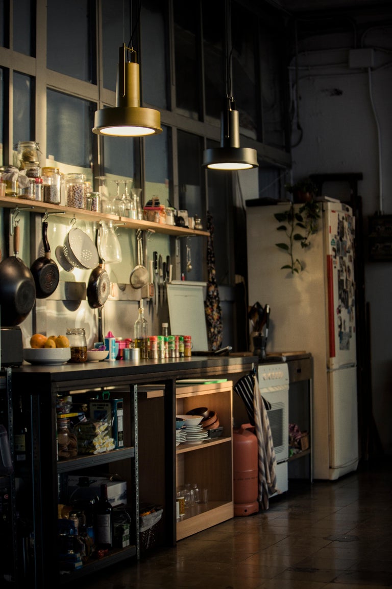 Green Arne Domus Pendant Lamp by Santa and Cole For Sale at 1stDibs