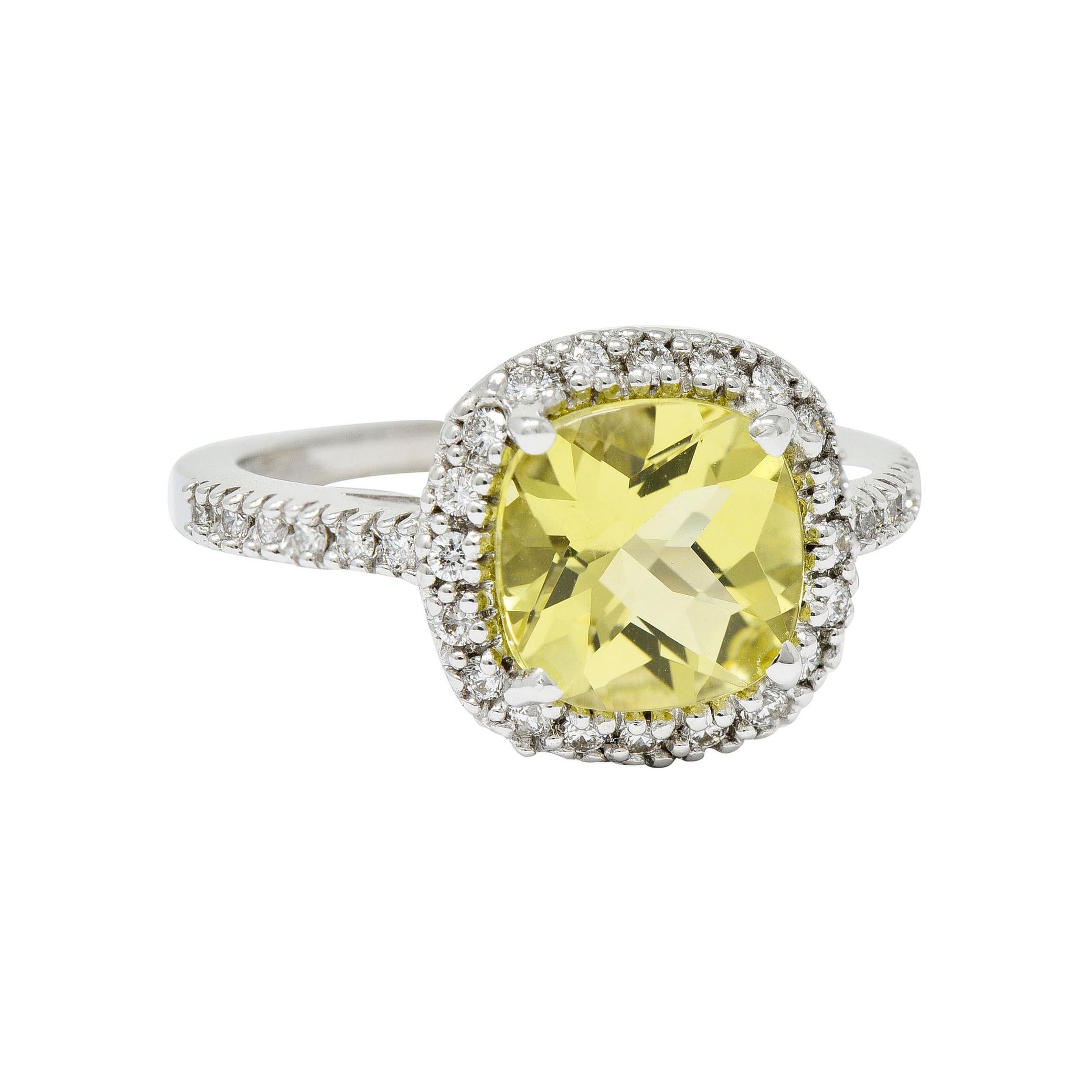 Heliodor Beryl Diamond Gold Ring For Sale at 1stDibs | heliodor ...