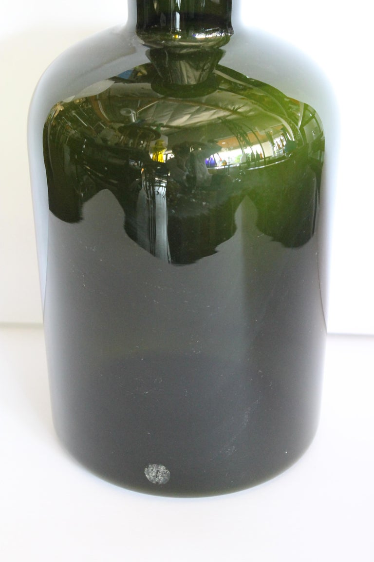 Green Bottle by Otto Bauer for Holmegaard, Denmark For Sale at 1stDibs ...