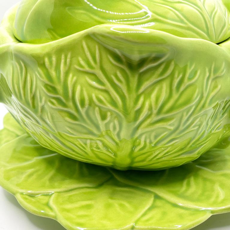Green Ceramic Lettuce Cabbageware Serving Tureen after Dodie Thayer ...