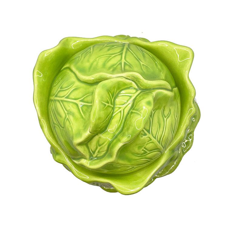 Green Ceramic Lettuce Cabbageware Serving Tureen after Dodie Thayer ...