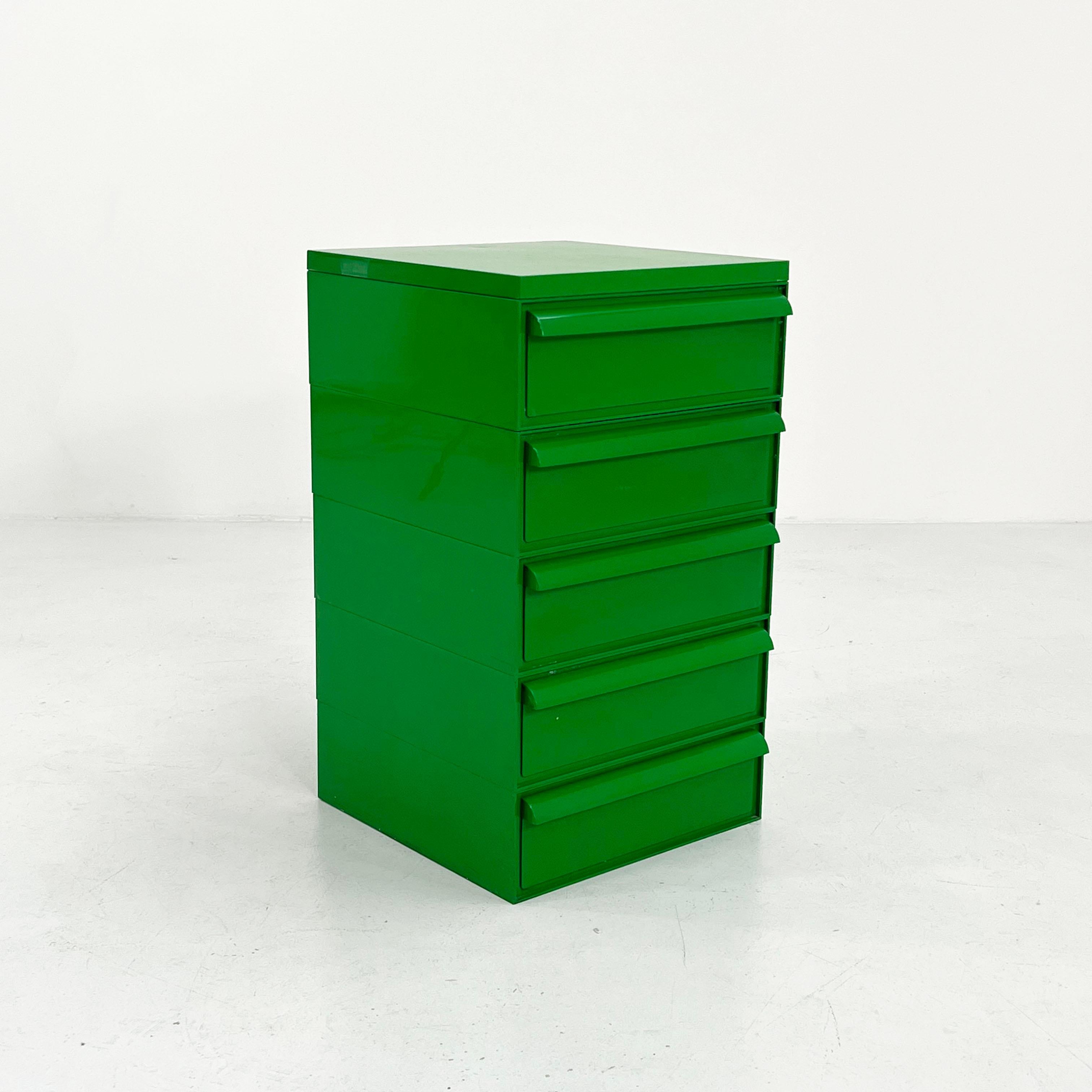 Green Chest with 5 Drawers Model 4601 by Simon Fussell for Kartell ...