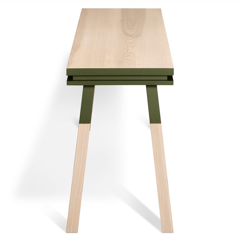 green desk table, designed by Eric Gizard, Paris - 11 colours, 12 ...