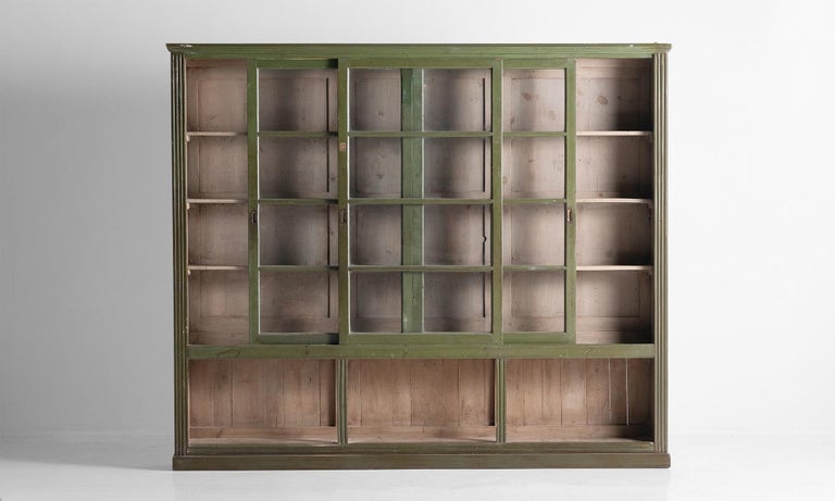 Green Display Cabinet at 1stDibs