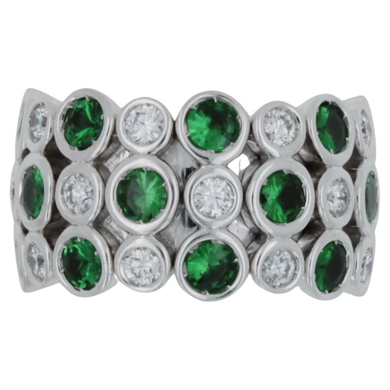 Green Eternity Ring For Sale at 1stDibs