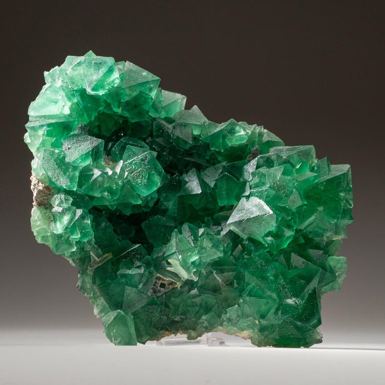 Green Fluorite Mineral Cluster From Hunan, China For Sale at 1stDibs