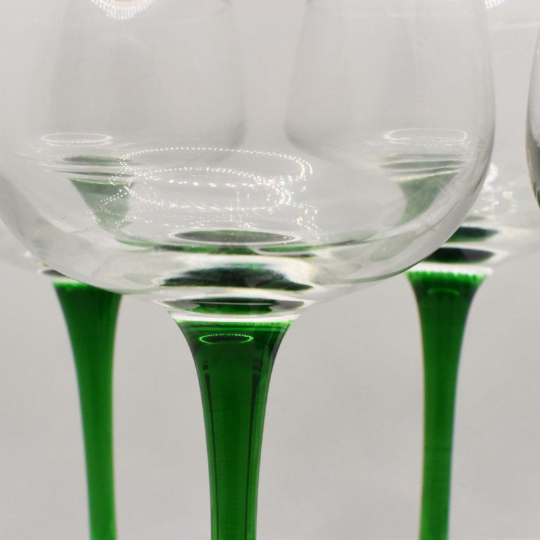 Green French Luminarc Cordial Glassware, Set of 8, 1970s, France at ...