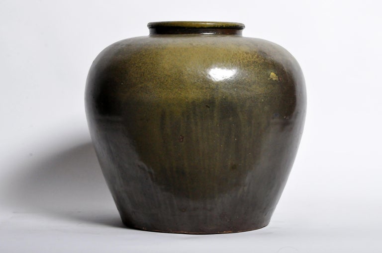 Green Glazed Pot at 1stDibs