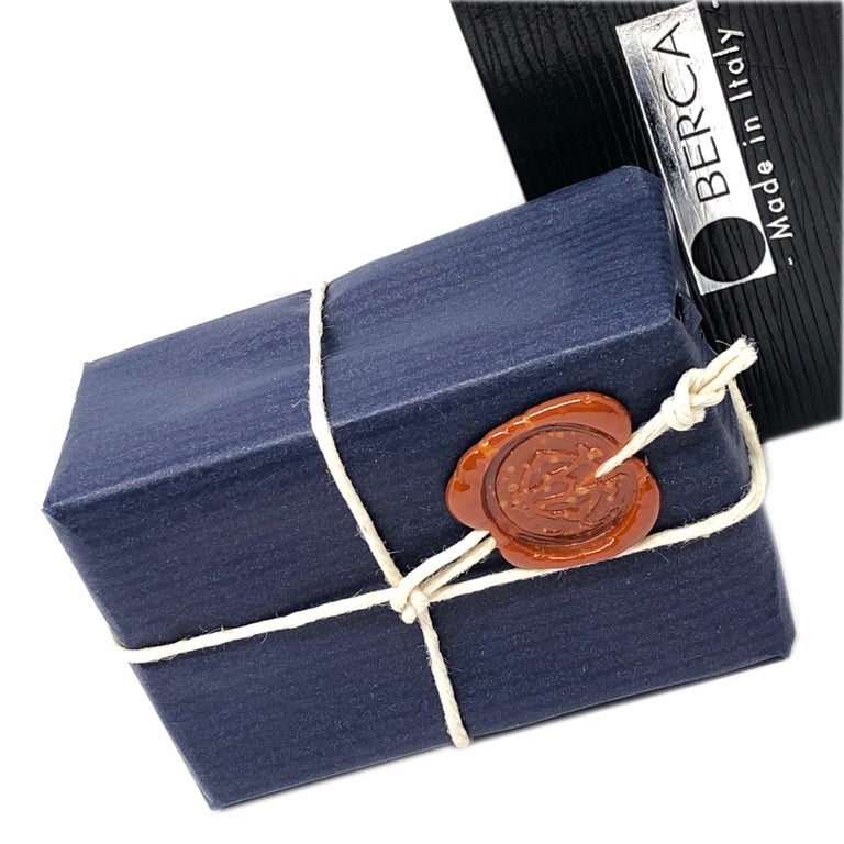 Berca Green Hand Enameled Double Cloverleaf Sterling Silver Cufflinks ...