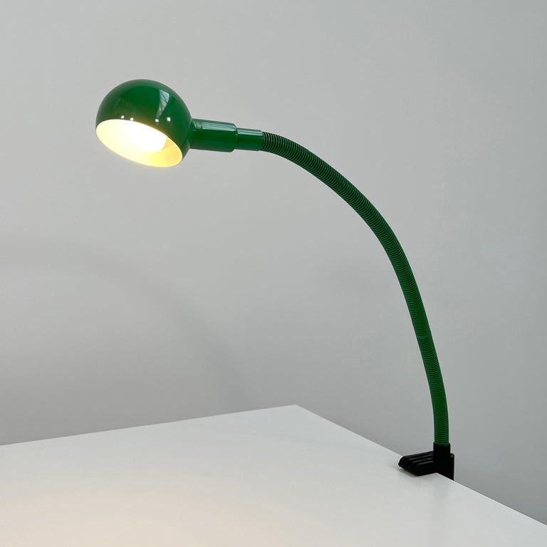 Green Hebi Desk Lamp by Isao Hosoe for Valenti, 1970s For Sale at 1stDibs