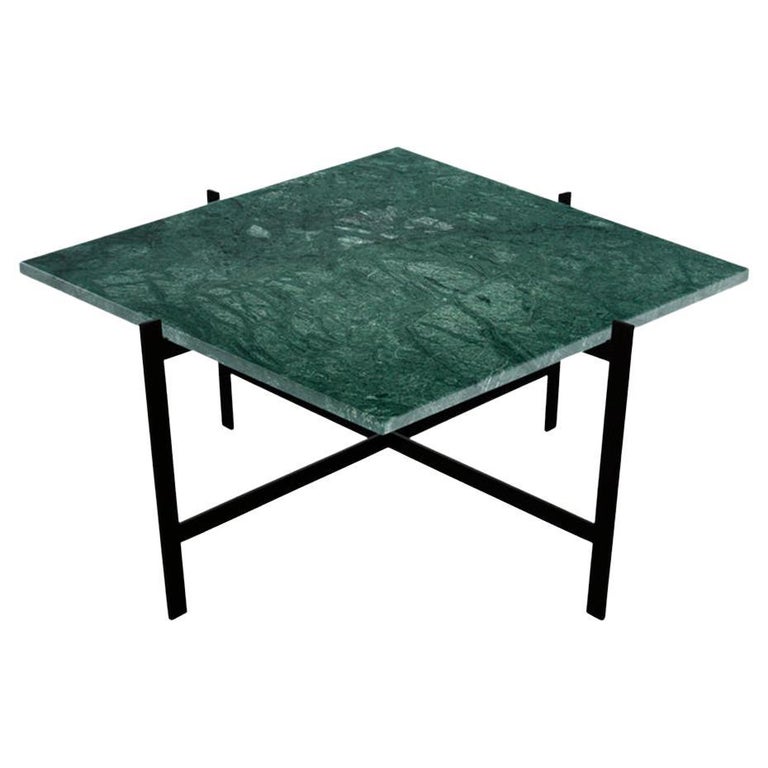 Green Indio Marble Square Deck Table by OxDenmarq For Sale at 1stDibs