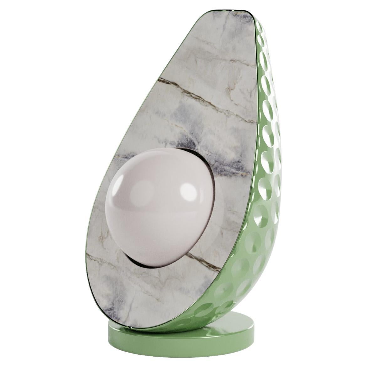 Jade Green Art Pottery Table Lamp For Sale at 1stDibs