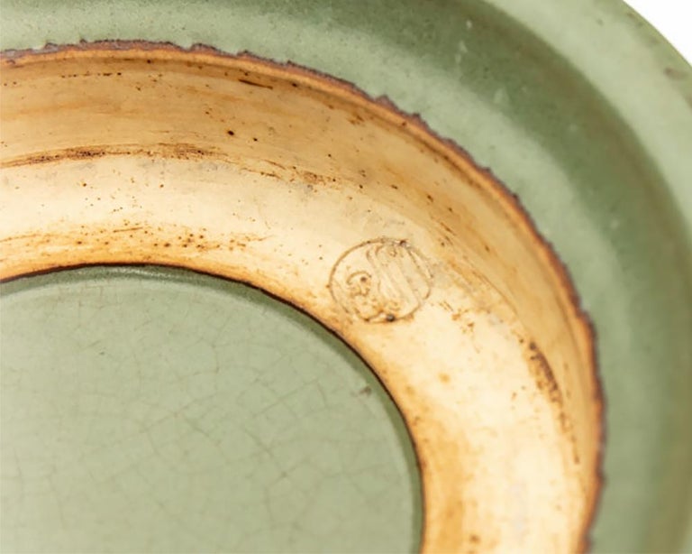 Green Japanese Vase by Ito Tozan I, Early 20th Century at 1stDibs