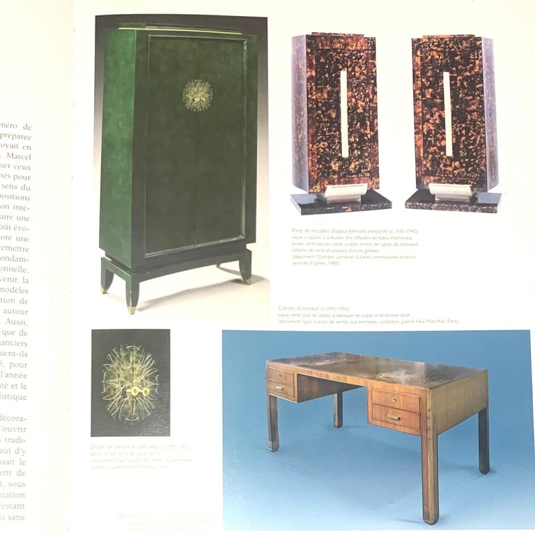 Green Lacquer Cabinet by Andre Domin and Marcel Genevriere for Maison ...