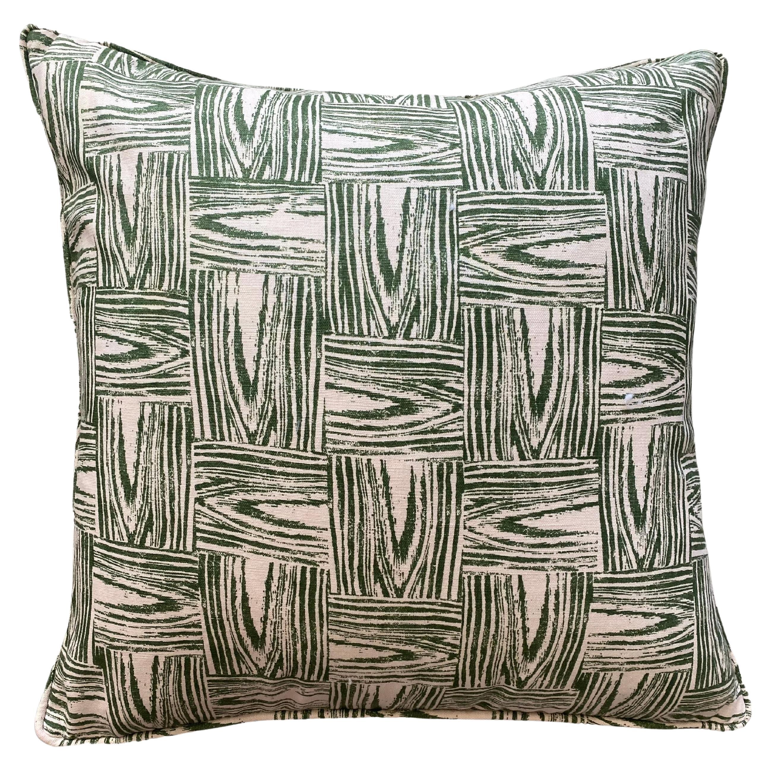 Silk Putty and Gold Design on Putty Mohair with Welt For Sale at 1stDibs