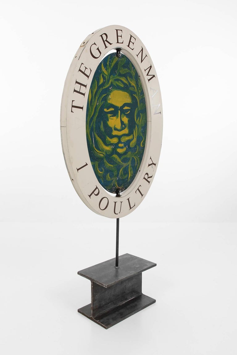 Green Man Original London Pub Sign For Sale at 1stDibs