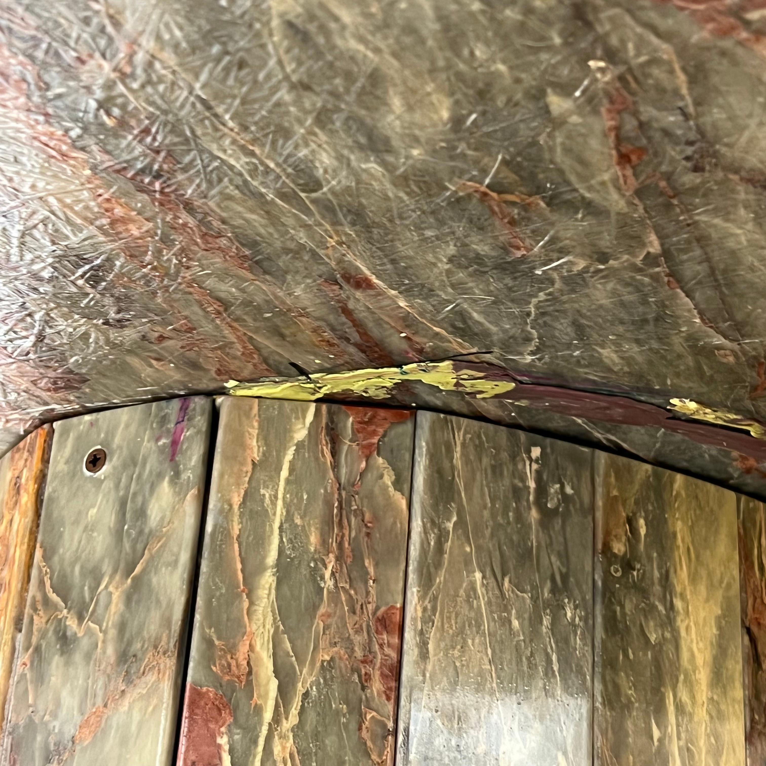 Green Marble Dining Table from Estours 80s For Sale at 1stDibs