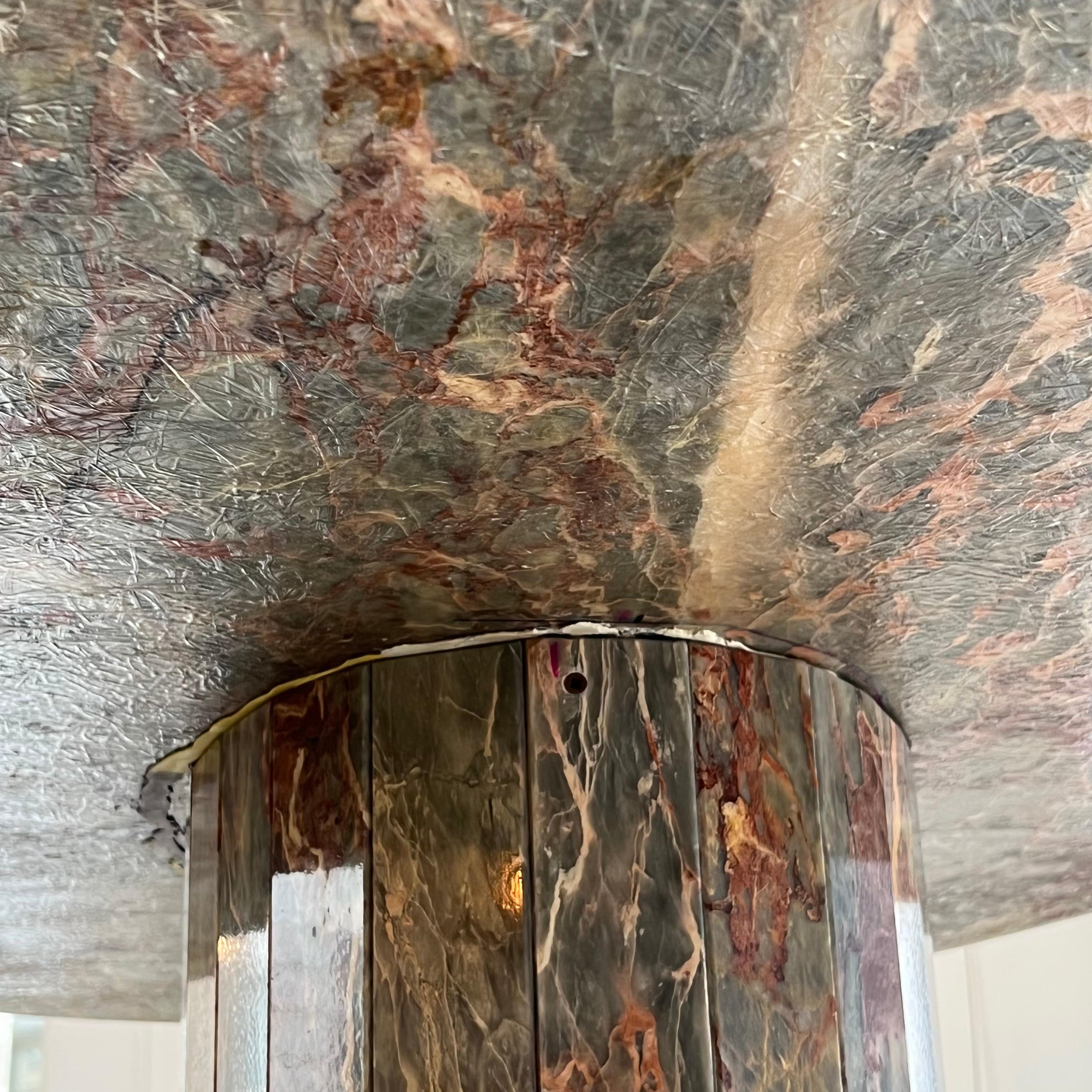 Green Marble Dining Table from Estours 80s For Sale at 1stDibs