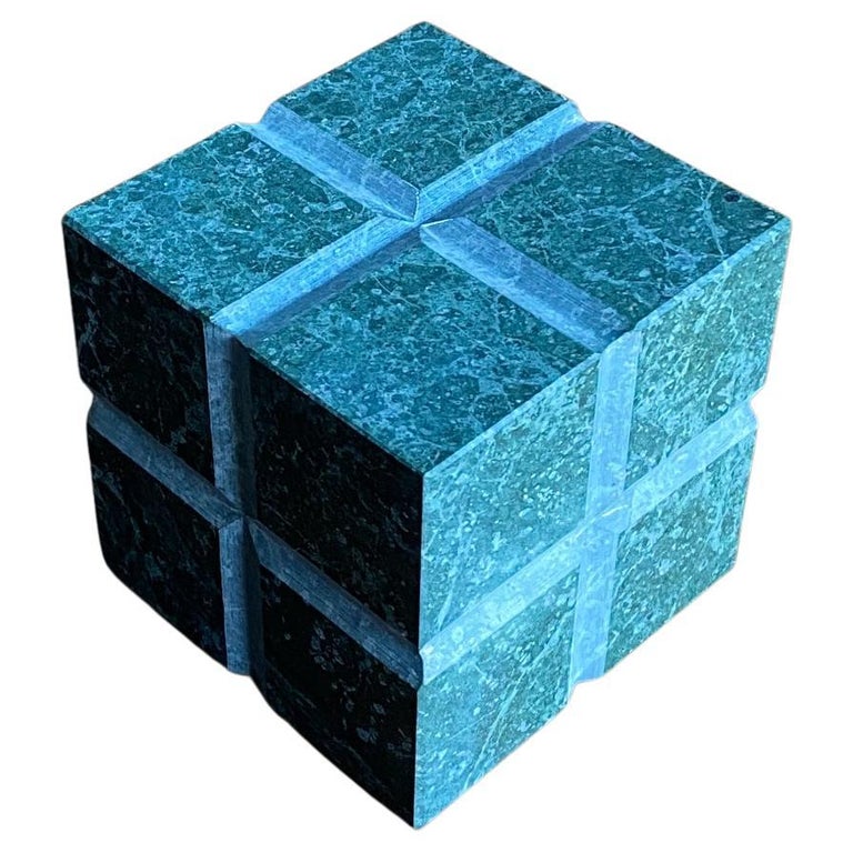 Green Marble Sculptural Object, circa 1980 For Sale at 1stDibs