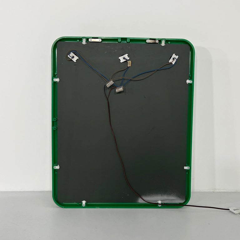 Green Mirror with Lights from Gedy, 1970s For Sale at 1stDibs