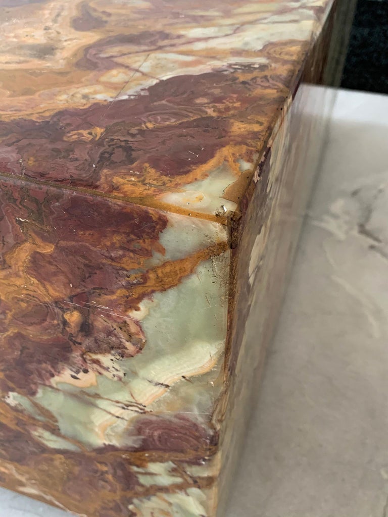 Green Onyx Coffee Table, 1970s at 1stDibs
