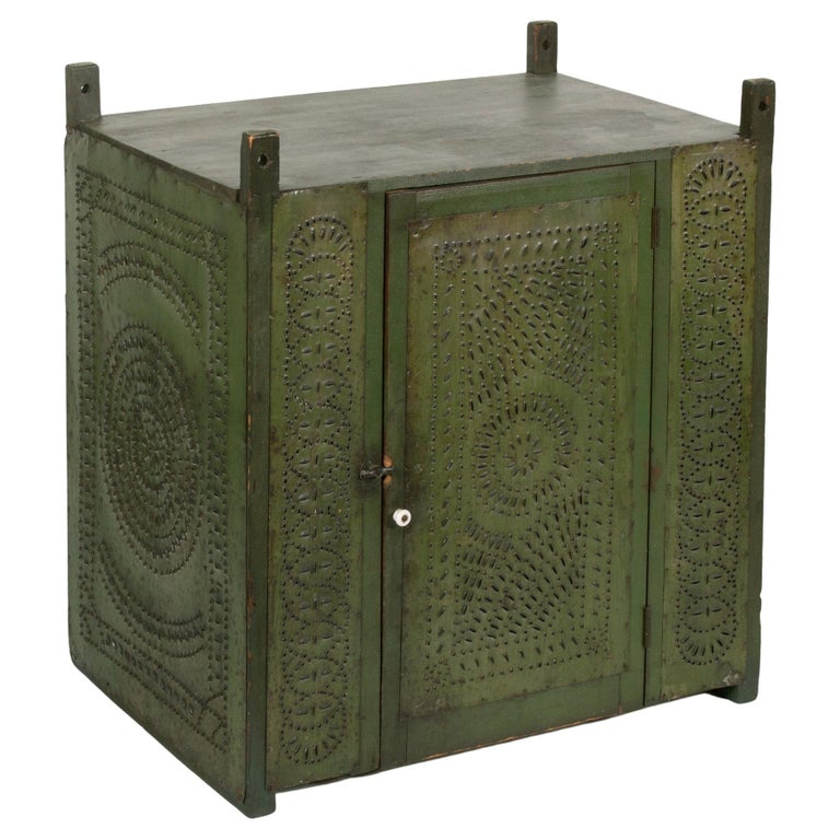 Green Painted Pennsylvania Hanging Pie Safe, ca 1850-1880 For Sale at ...