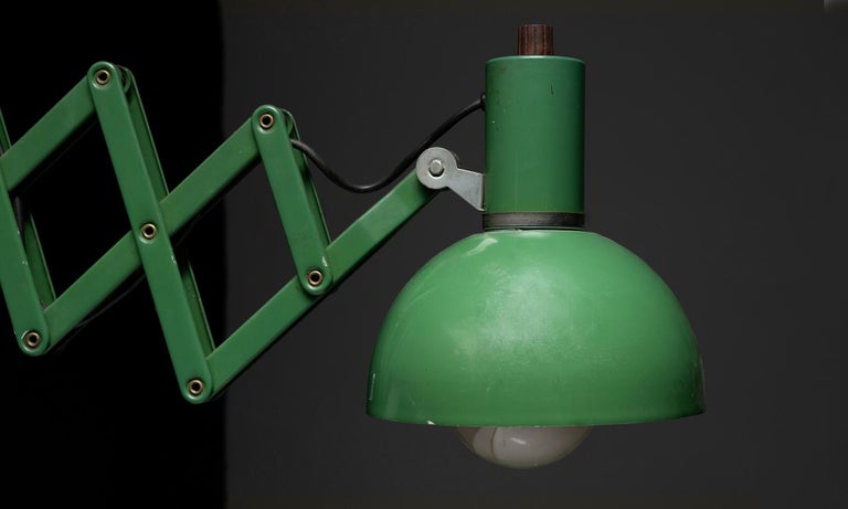 Green Pantograph Light, Italy, circa 1950 at 1stDibs