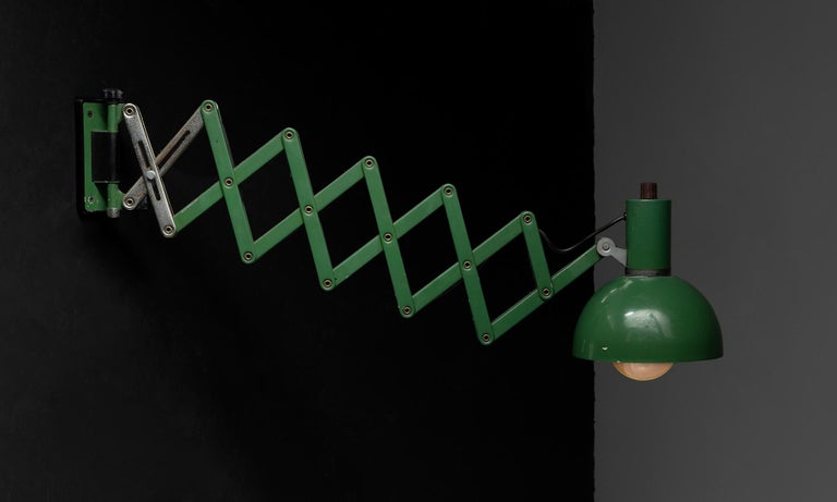 Green Pantograph Light, Italy, circa 1950 at 1stDibs