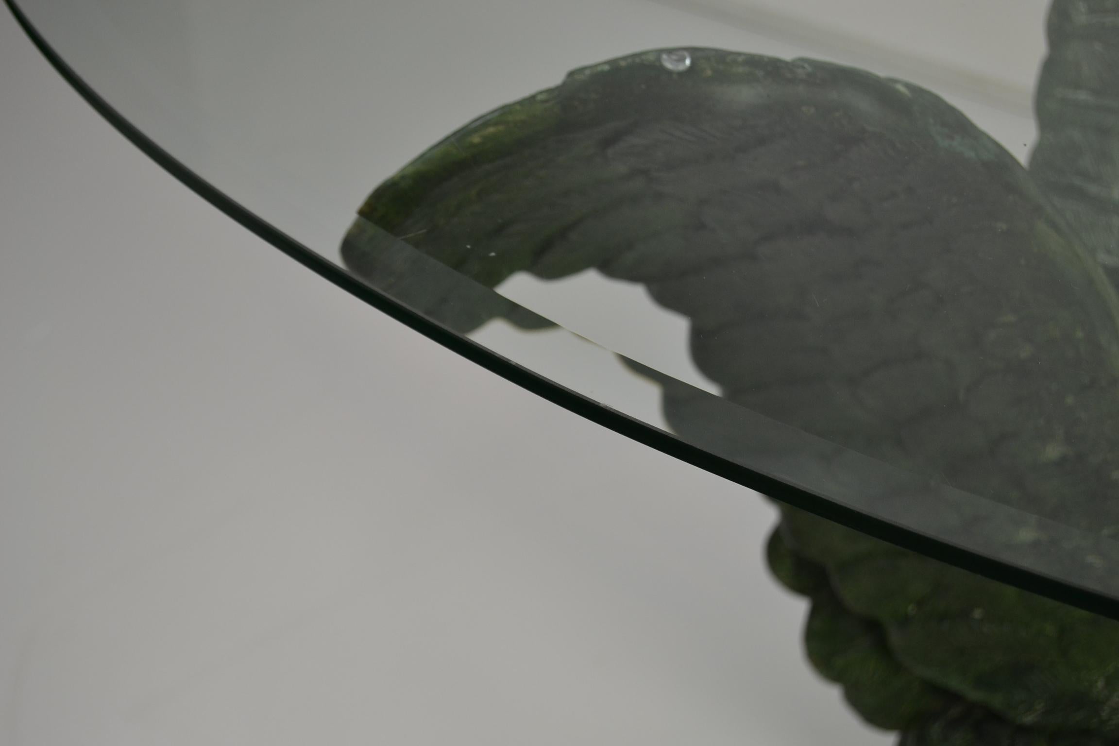 Green Patinated Bronze Swan Coffee Table, Italy, 1960s at 1stDibs ...