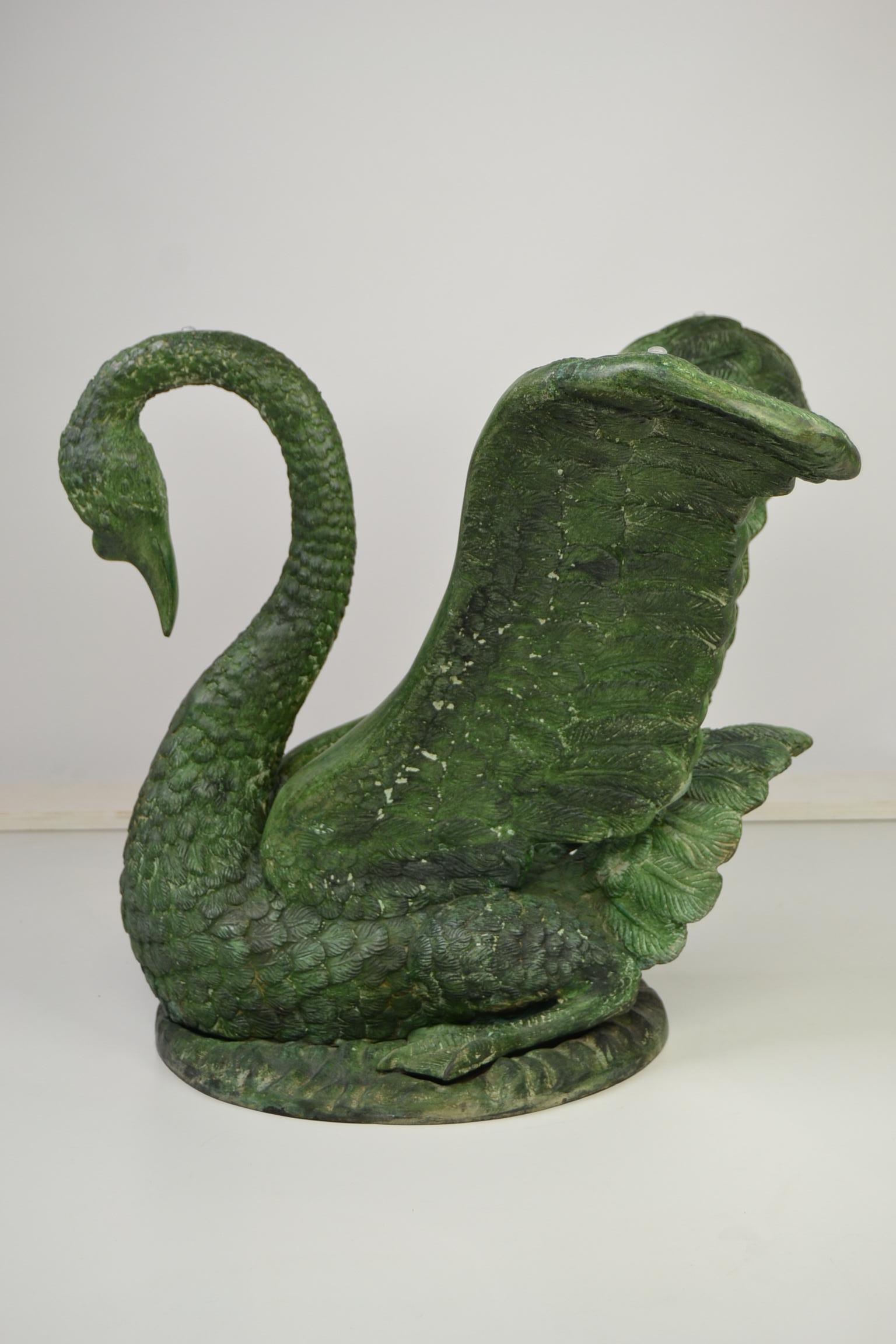 Green Patinated Bronze Swan Coffee Table, Italy, 1960s at 1stDibs ...