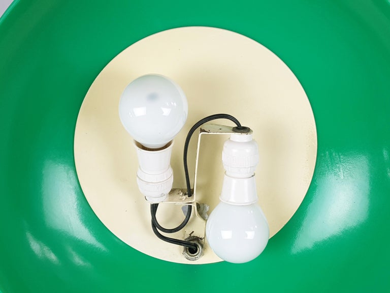 Green Perspex, Brass and Marble Midcentury Table Lamp by Stilux For ...