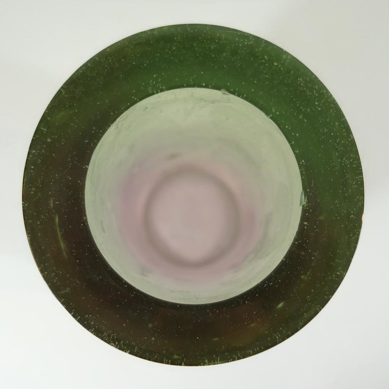 Green Purple Resin Vase Postmodern Memphis Style by Steve Zoller For ...