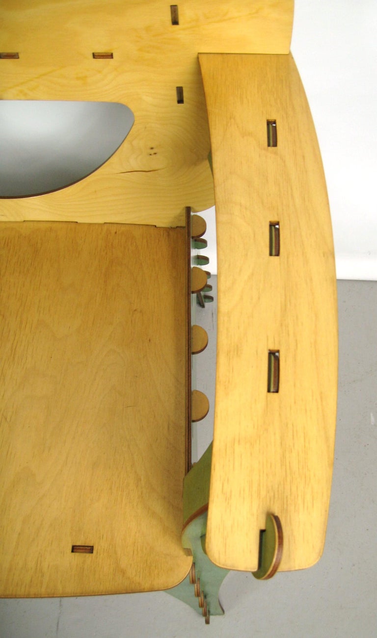 Green Puzzle Chair by David Kawecki San Francisco Bend Plywood For Sale ...