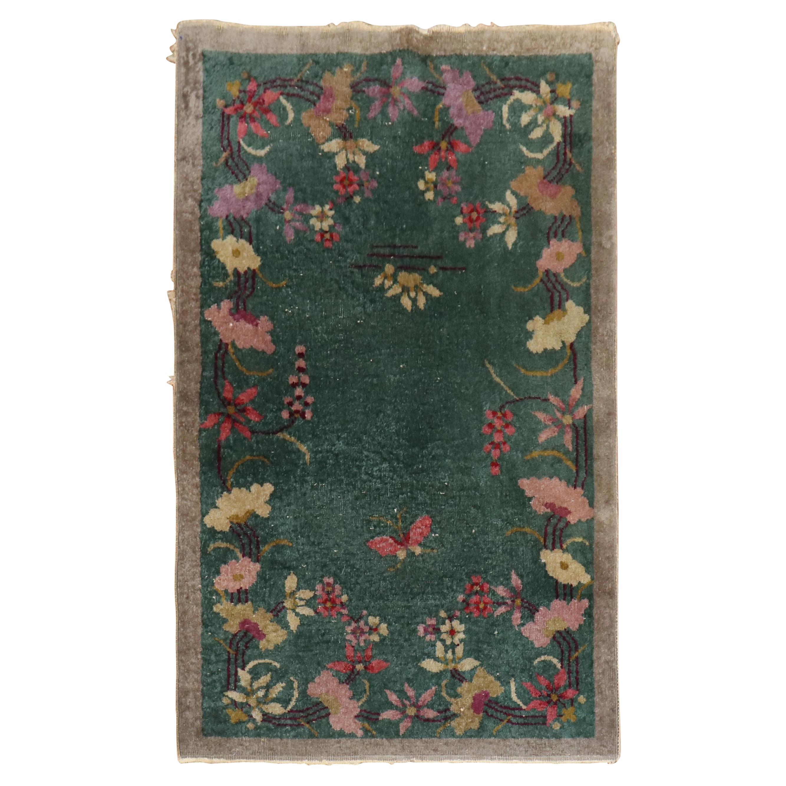 Antique Japanese Deco Art Rug at 1stDibs