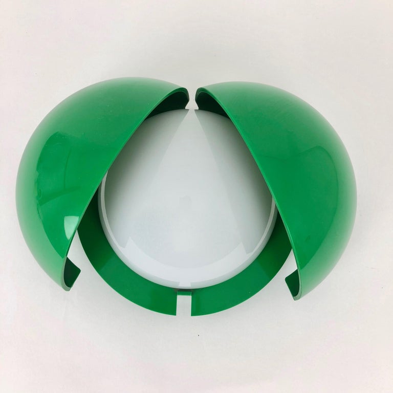 Green Sconces Fontana Arte Lampira Lady Bug 1970s Light at 1stDibs