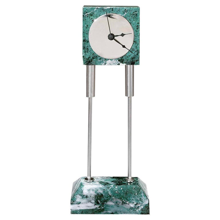 Green Table Clock 2B by David Palterer For Sale at 1stDibs
