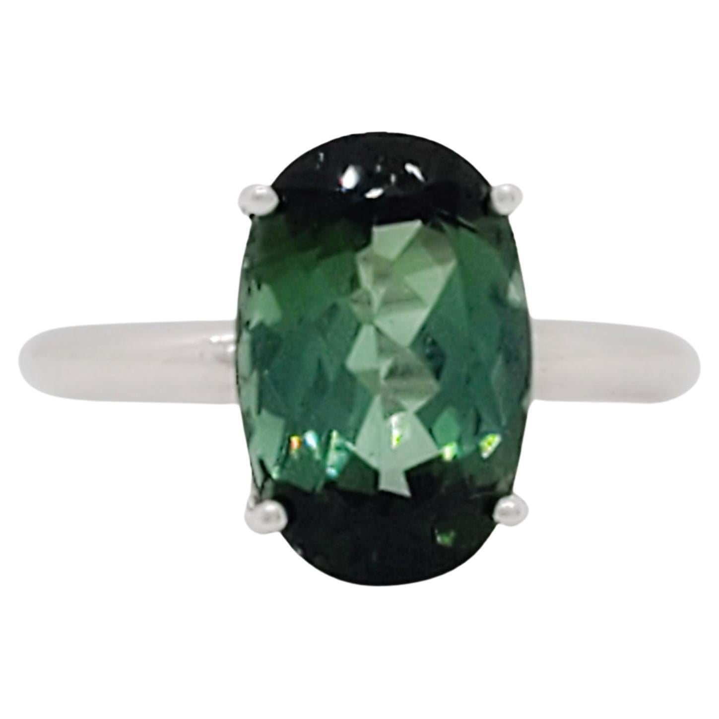 A Green Tourmaline and Gold Ring at 1stDibs