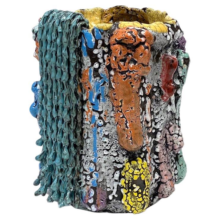 Green Yellow Lip Ceramic Vase by Vince Palacios Contemporary Clay, 2022 ...