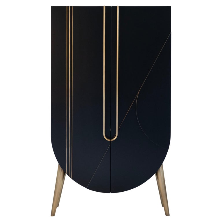 Meuble de bar en forme d'ananas, meuble de bar Saqris noir Fabriqué à ...