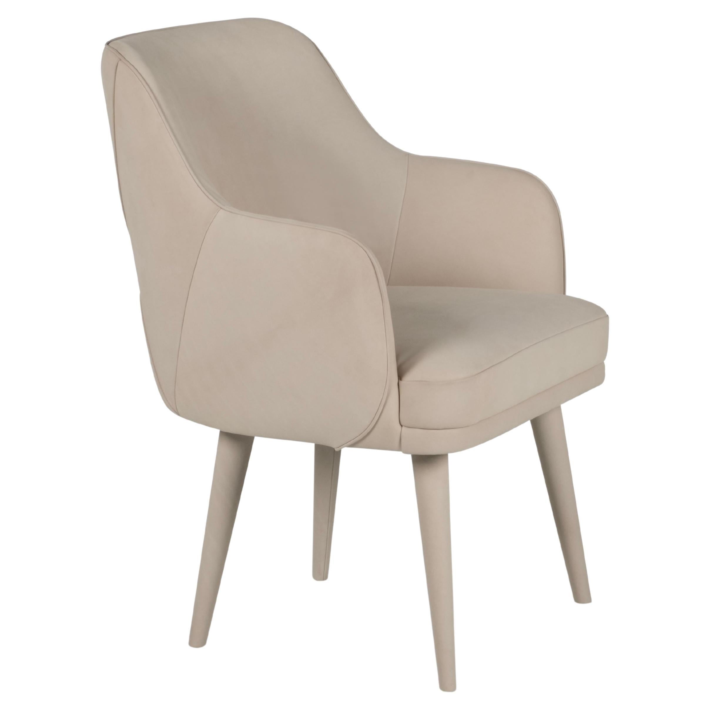 Modern Margot Dining Chairs, Camel Leather, Handmade in Portugal by ...