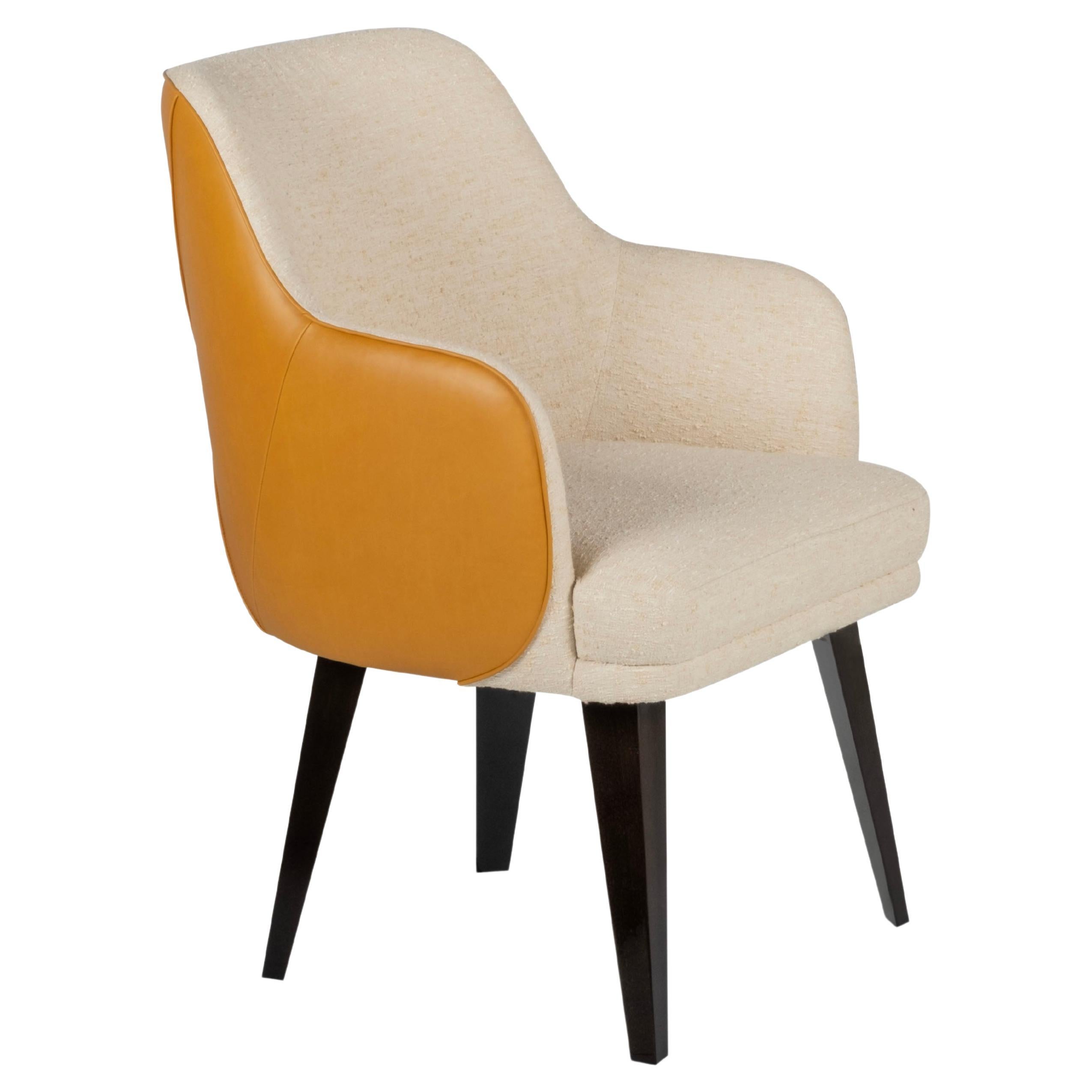 Modern Margot Dining Chairs, Black Leather, Handmade in Portugal by ...