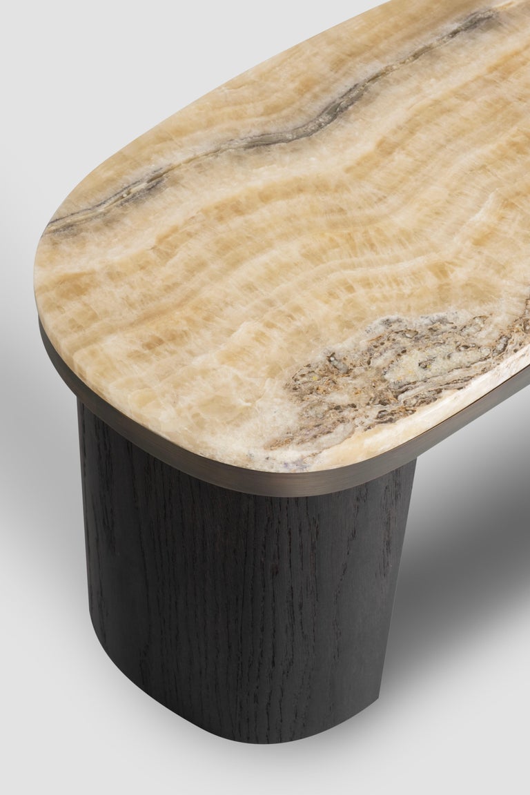 Greenapple Coffee Table, Armona Coffee Table, Onyx Top, Handmade in ...