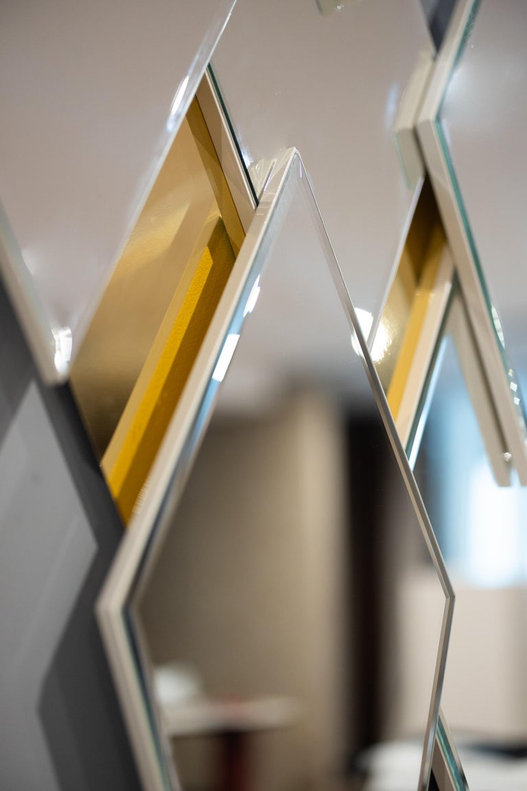 Greenapple Set/2 Wall Mirror, Argyle Mirror, Beige, Handmade in ...